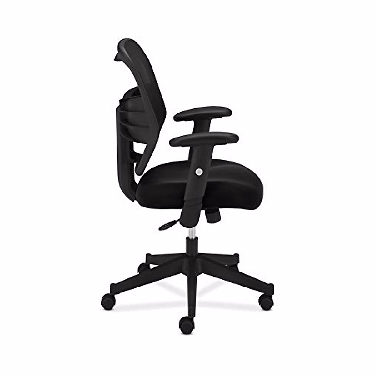 HON Prominent High Back Work Mesh Computer Chair for Office Desk, (HVL531), Swivel-Tilt, Black Fabric