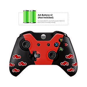 Replacement for Xbox One Controller Wireless with Two Custom Thumb Grips, SAMINRA Custom Design with 3.5mm Audio Jack, Compatible with Xbox Series X/S/Xbox One X/S/Window 10