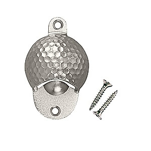 dukclyn Bottle Opener Wall Mounted Beer Coke Opener Golf Ideal Gift for Golf Fans Matt Chrome