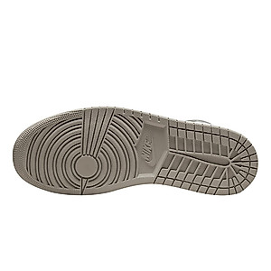 Nike Men's Jordan Air 1 Mid Shoes, College Grey/Light Bone-white, 11