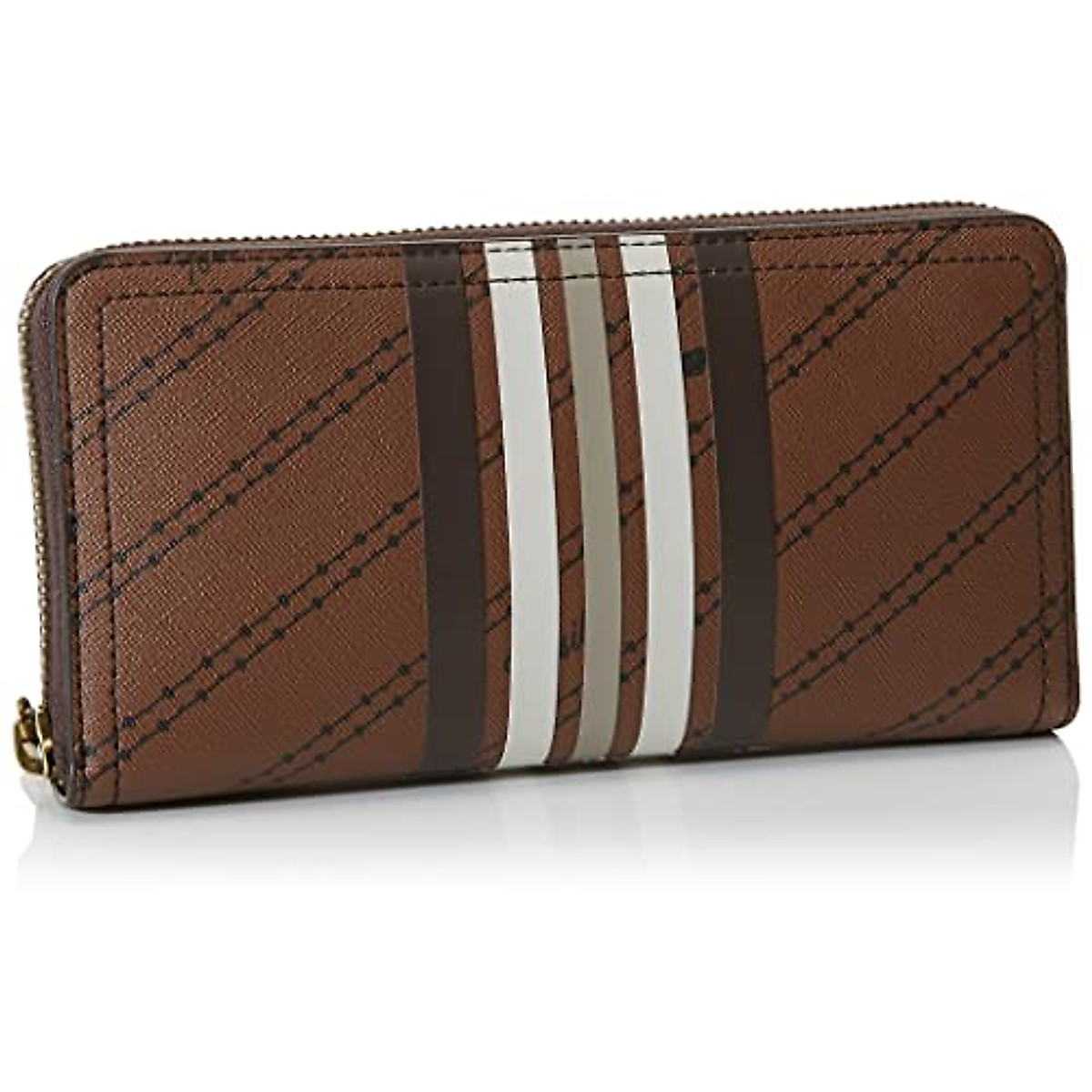 Fossil Women's Logan Faux Leather Wallet RFID Blocking Zip Around Clutch with Wristlet Strap, Print (Model: SL7828199)