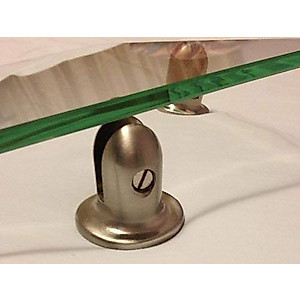 Knape & Vogt Vogt Kt-0134-1212Sn Decorative Corner Glass Shelf Kit L X 12 in W, 12 x 12"