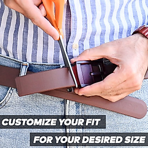 Volver Waterproof Rubber Golf Belts for Men Adjustable Cut-to-fit Interchangeable Colors (Sleek Black)