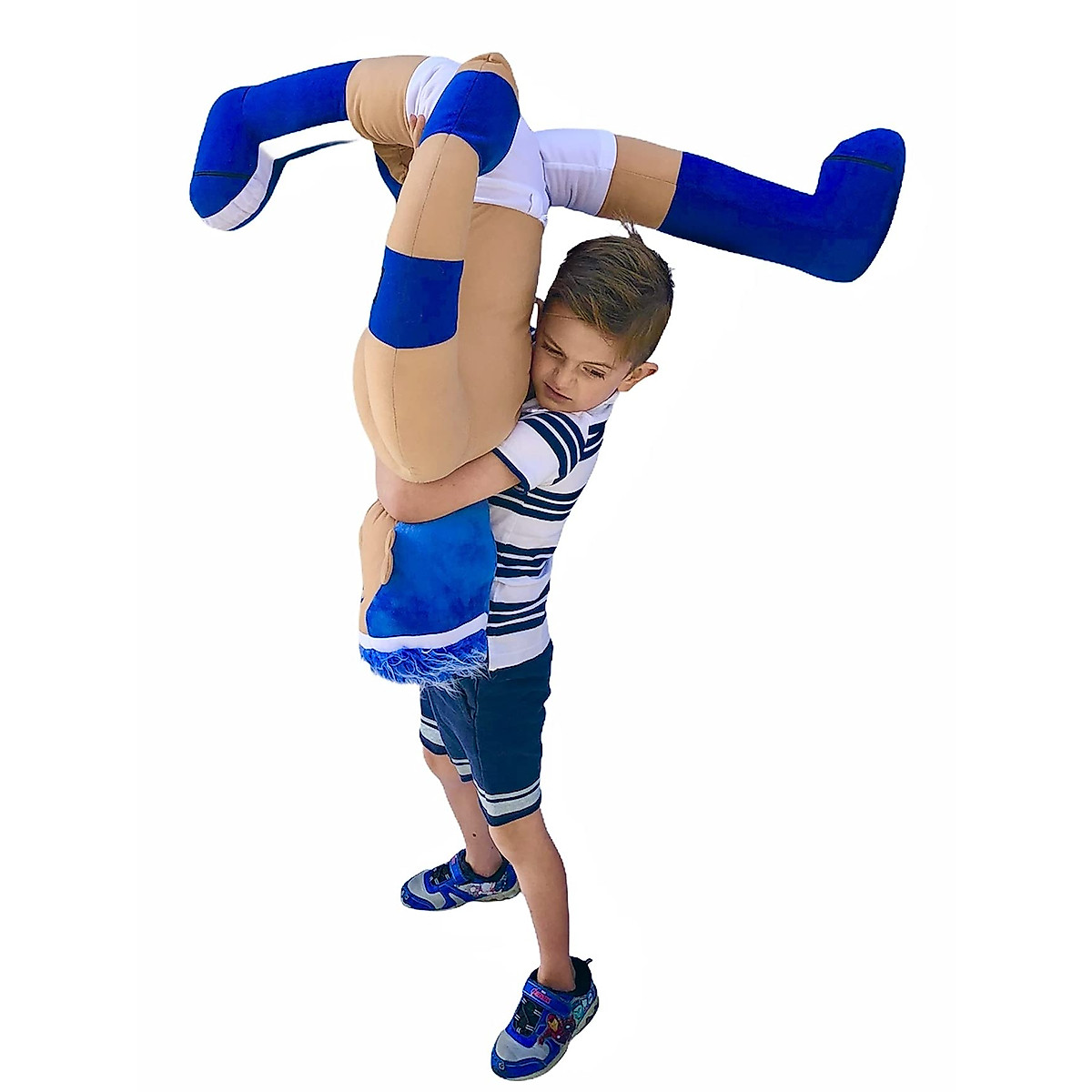 Wrestle Mates 4 Foot Tall Large Stuffed Wrestling Doll (Raz Blue Hair Dummy