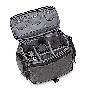 Amazon Basics Large DSLR Camera Gadget Bag - 11 x 6 x 8 Inches (Gray)