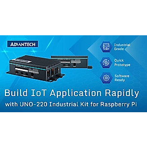 Raspberry Pi Gateway Kit with 1 RS232/485, 4 GPIO, 8G SD, UNO-220-P4N1AE