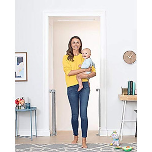 Skip Hop Retractable Mesh Baby Gate, Playview 52-Inch, Grey (Discontinued by Manufacturer)