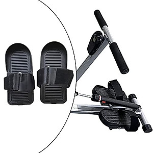 rockible Universal Rowing Machine PP Pedals Easy to Install for Fitness