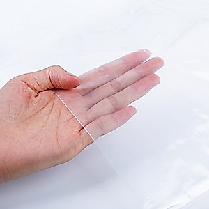 TopSoon 2-Pack Plastic Chair Cover for Storage Waterproof Dust-proof Armchair Cover Sofa Bag 46-inch by 76-inch Clear