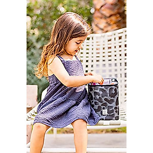 Petunia Pickle Bottom Baby Cooler Bag | Perfect for Baby Bottles and Snacks | Insulated & Reusable Bottle Cooler and Baby Holder | Shadow Leopard