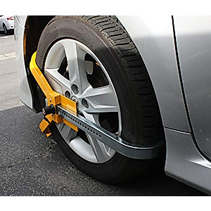 9TRADING Wheel Lock Clamp Boot Tire Claw Trailer Auto Car Truck Anti-Theft Towing Boot