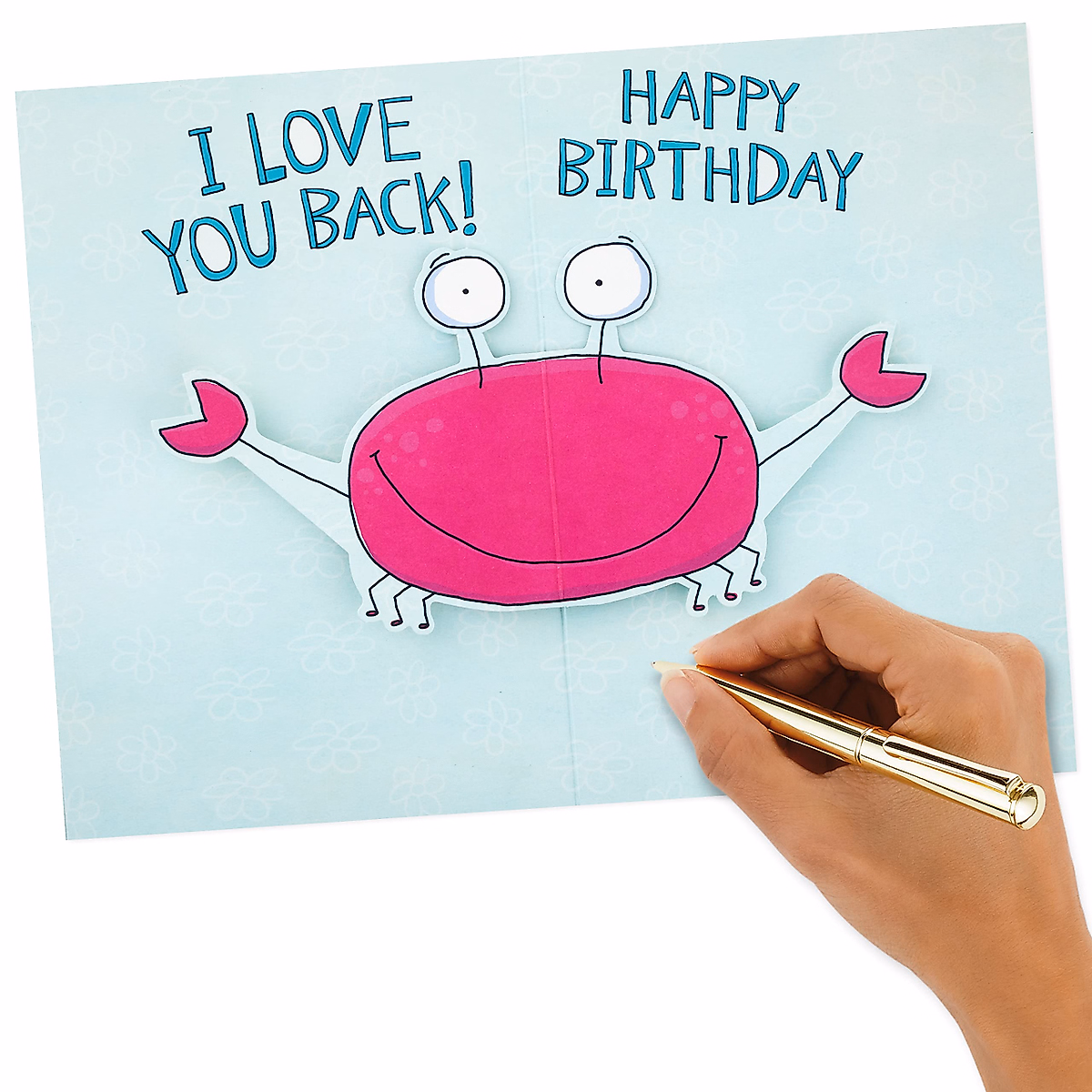 Hallmark Birthday Card for Mom (Pop Up Crab)