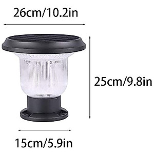 zeyujie Outdoor Waterproof LED Column Head LightSolar Column Head LightOutdoor Courtyard Led Home Garden Villa Outdoor Waterproof Wall Door LightGarden Square Wall Head Light