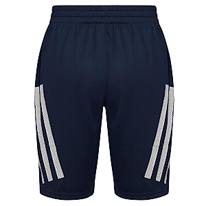 adidas Boys' Elastic Waistband 3S Short, Bold Navy, Large