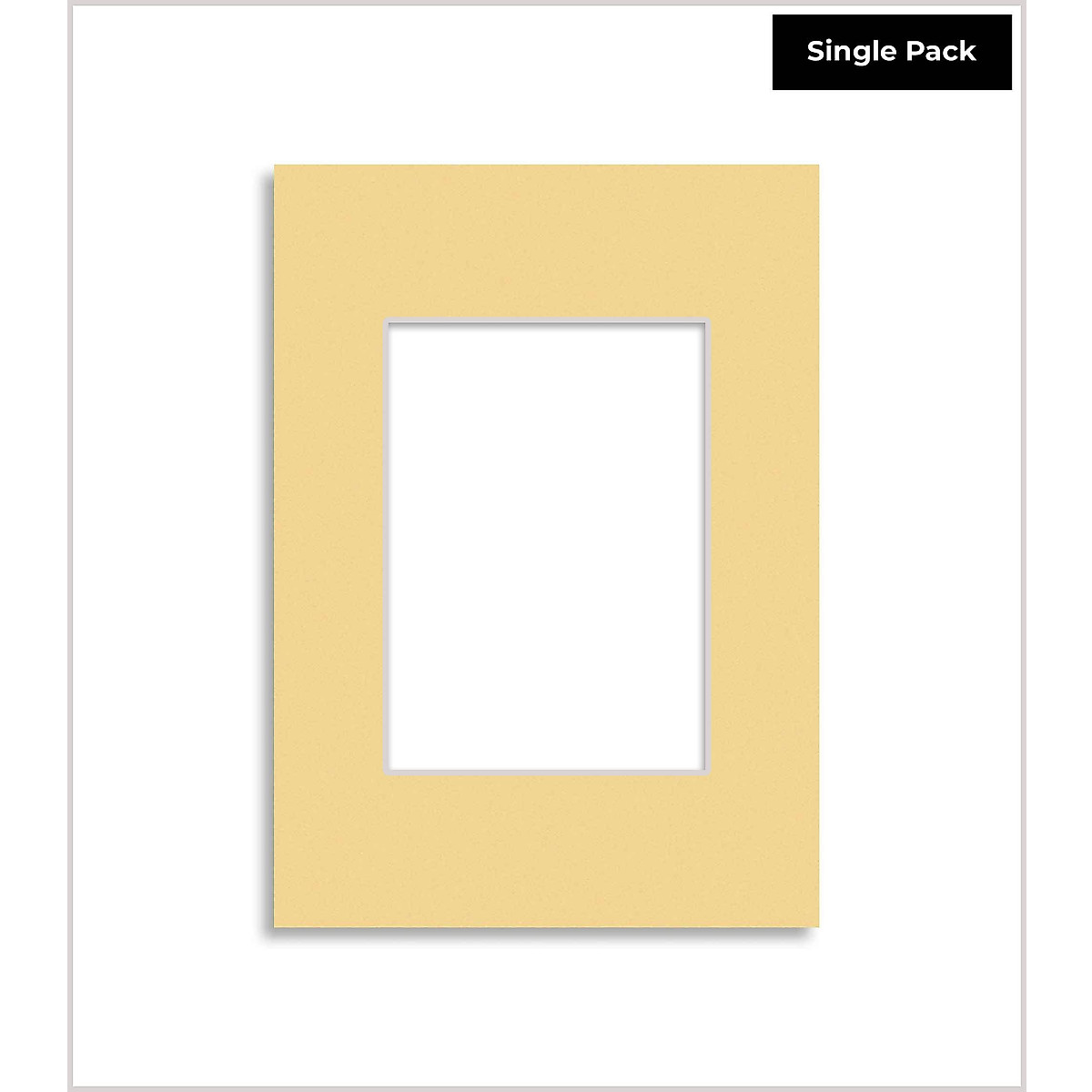 12x18 Mat Bevel Cut for 11x17 Photos - Acid Free Marzipan Beige Precut Matboard with Backing Board and Crystal Clear, Self Seal Photo Mat Bag - for Pictures, Photos, Framing - 4-ply Thickness