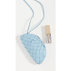 Bottega Veneta Women's Pre-Loved Mini Pouch Intrecciato, Blue, One Size