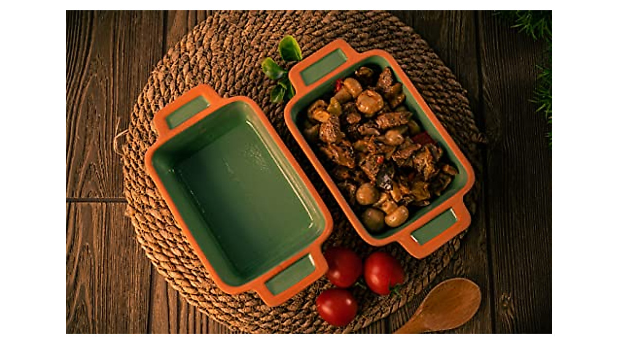 LUKSYOL Handmade Terracotta Oven Tray - Authentic Mexican Clay Cookware