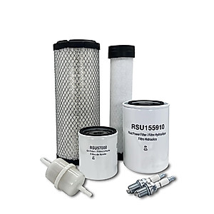 HERO Maintenance Filter Kit For Scag STT52A-27CH Turf Tiger Zero-Turn Mower Filters Compatible With OEM 2508301S 2508304S 5205002S 2405013S 2513212S 48758 With Kohler Engine CH740-0021