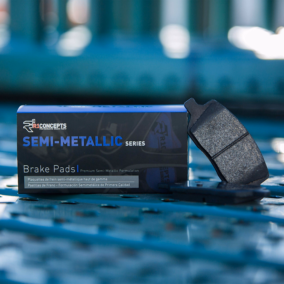 R1 Concepts Front or Rear Semi-Metallic Series Brake Pads 2311-0810-00| Fits 1990-1992 Ferrari F40, 1995-1997 Ferrari F50, 2000-2006 Jaguar XKR, 2001-2005 Aston Martin Vanquish, 2002-2003 Jaguar XJR