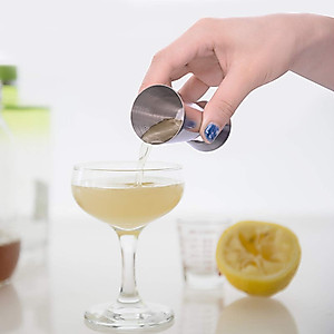 Stainless Steel Jigger Bar Craft Dual Spirit Measure Cup 25ml/50ml Double Jigger for Bar Cocktail Shot Measure