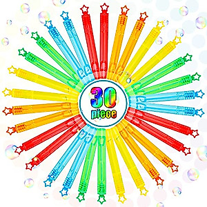 TOY Life 32 Bubble Party Favors for Kids 4-8 Bubble Maker Kids Goodie Bags Stuffer Bulk Prizes Assortment for Kids Bubbles Wand Wedding Fiesta Birthday Bulk Easter Basket Stuffers for Kids