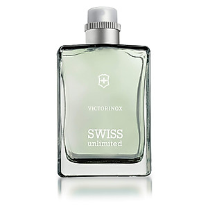 Swiss Army Unlimited for Men, Eau de Toilette Spray, Aromatic, Green, Woody, Red, 2.5 Fl Oz