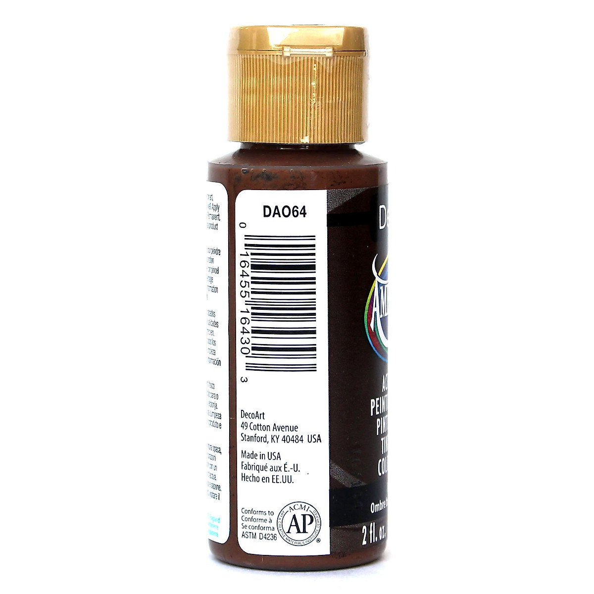 DecoArt Americana Acrylic Paint, 2-Ounce, Burnt Umber