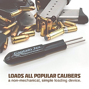 Captain Jax Beard Hair Catcher for Shaving and Grooming (One Size, black) and The BEML Universal Magazine Loader, Fits All Caliber (2 Pack)