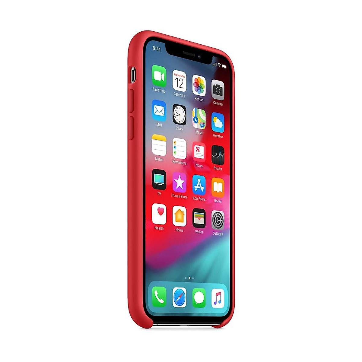 Apple Silicone Case (for iPhone Xs) - (Product) RED