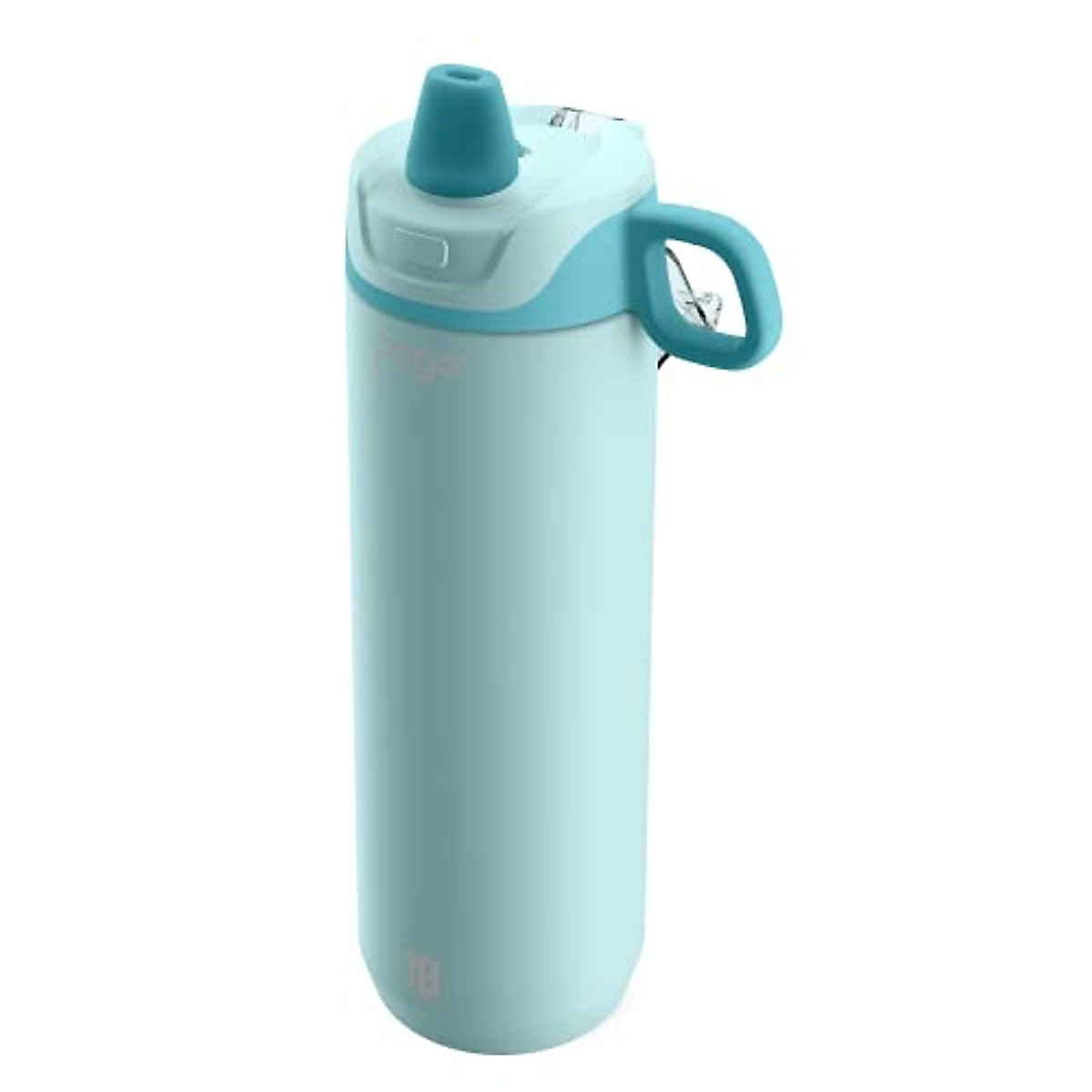 Pogo Active Stainless Steel Insulated Water Bottle with Leak Proof Straw Lid, 18oz, Frost