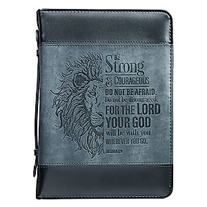 DecorBona Bible Case for Men - Bible Case and Accessories Religious Gift Set for Men, Bible Cover, Highlighter and Bookmark, Christian Gifts for Men