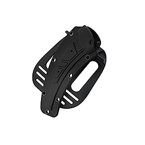 S-TEC 8" Fixed Blade Hunting Knife with ABS Plastic Sheath (Black)