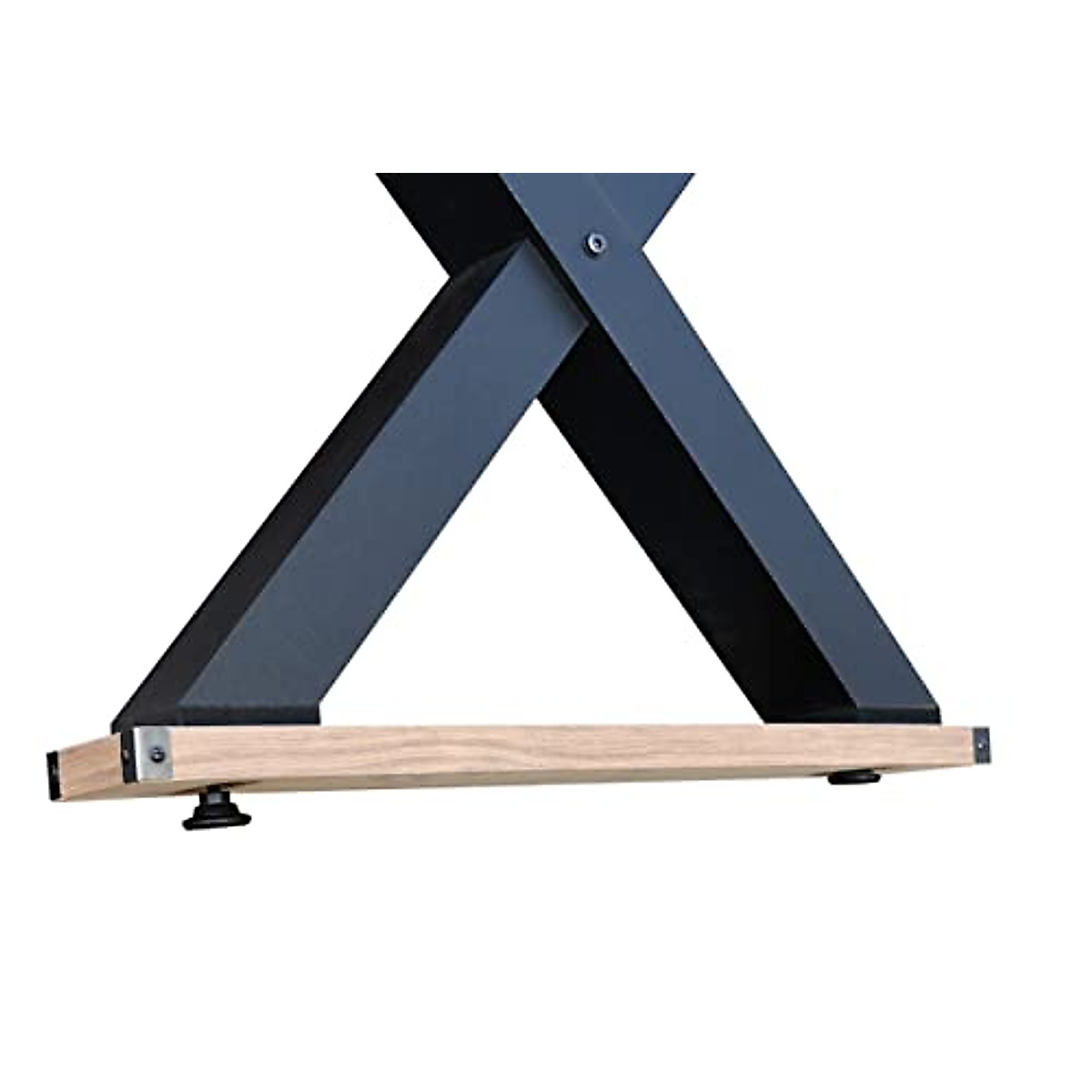 Hathaway Fullerton 48-in Foosball Table, Arcade Table Soccer for Game Rooms, Includes (2) 36-mm ABS Foosballs, Driftwood (BG50330)