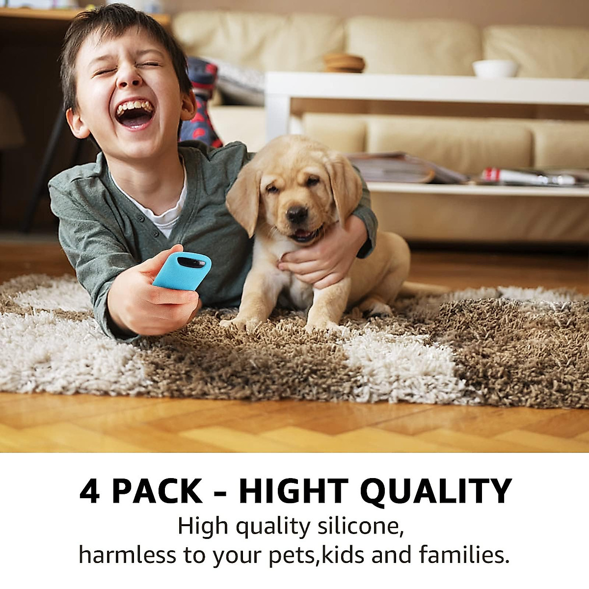 4 Pack Remote Cover for Roku, Case for Hisense/TCL Roku TV Steaming Stick/Express Universal Replacement Controller Silicone Sleeve Skin Glow in The Dark Orange White Light Green Blue with Lanyards