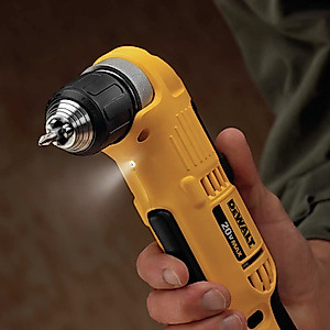DEWALT DCD740C1 Right Angle Drill Kit, Yellow, 0.5