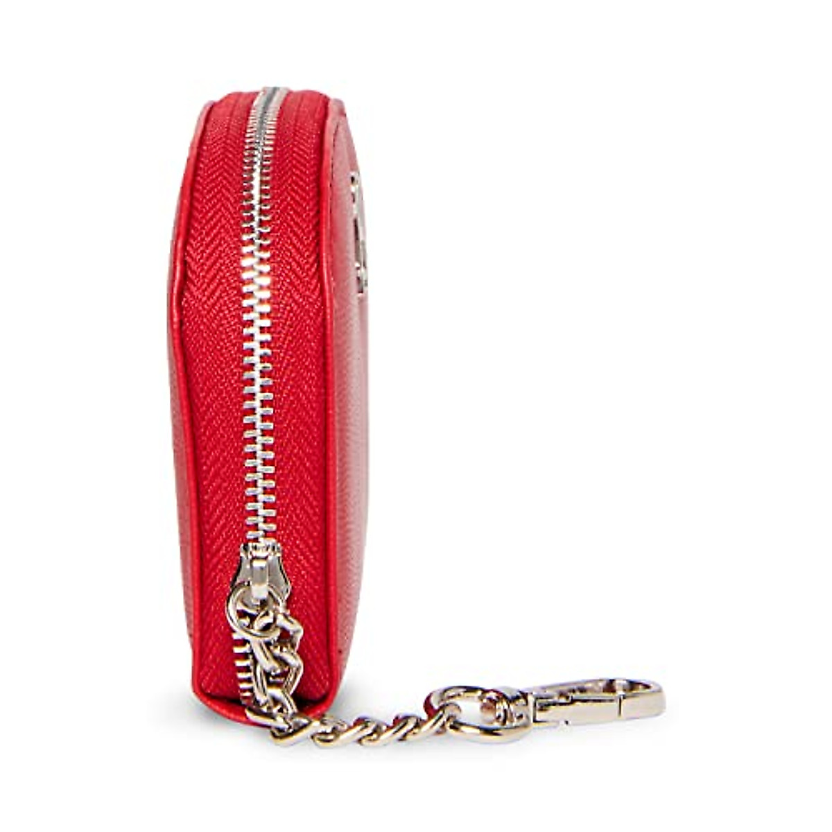 Steve Madden JADEZ Dome Zipper Pouch, Red Patent