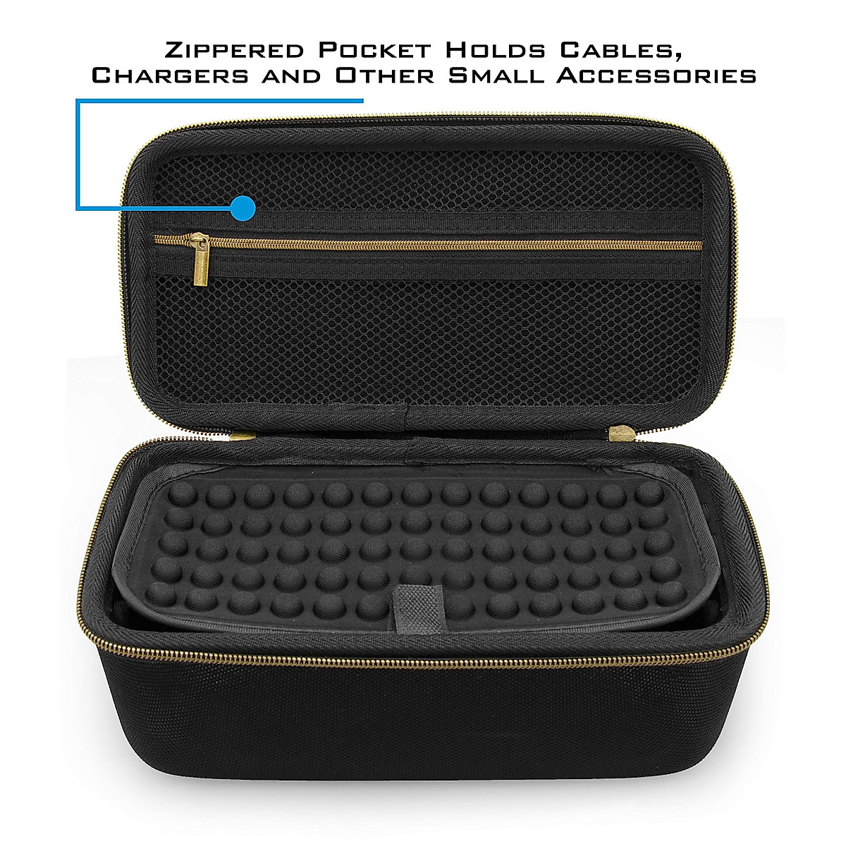 CASEMATIX Studio Case Compatible with Rode PodMic, Shure SM7B Microphone and Other Large Podcast Mics with XLR Recording Accessories - Includes Podcasting Mic Bag Only