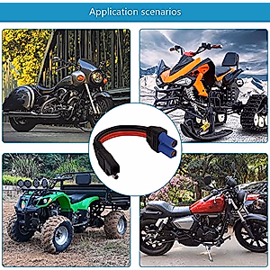 Yeebline 10 AWG SAE to EC5 Cable, 15cm EC5 Female Plug Connector to SAE Power Automotive Adapter Cord Wire for Car Motor Solar Panel Battery Charges