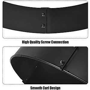 ARLIME Fire Pit Ring 36 Inch Outer, 30 Inch Inner Diameter, Heavy Duty Thick Solid Steel Fire Pit Liner, DIY Fire Ring Insert Above or In-Ground, Fire Rings for Outdoors, Backyard