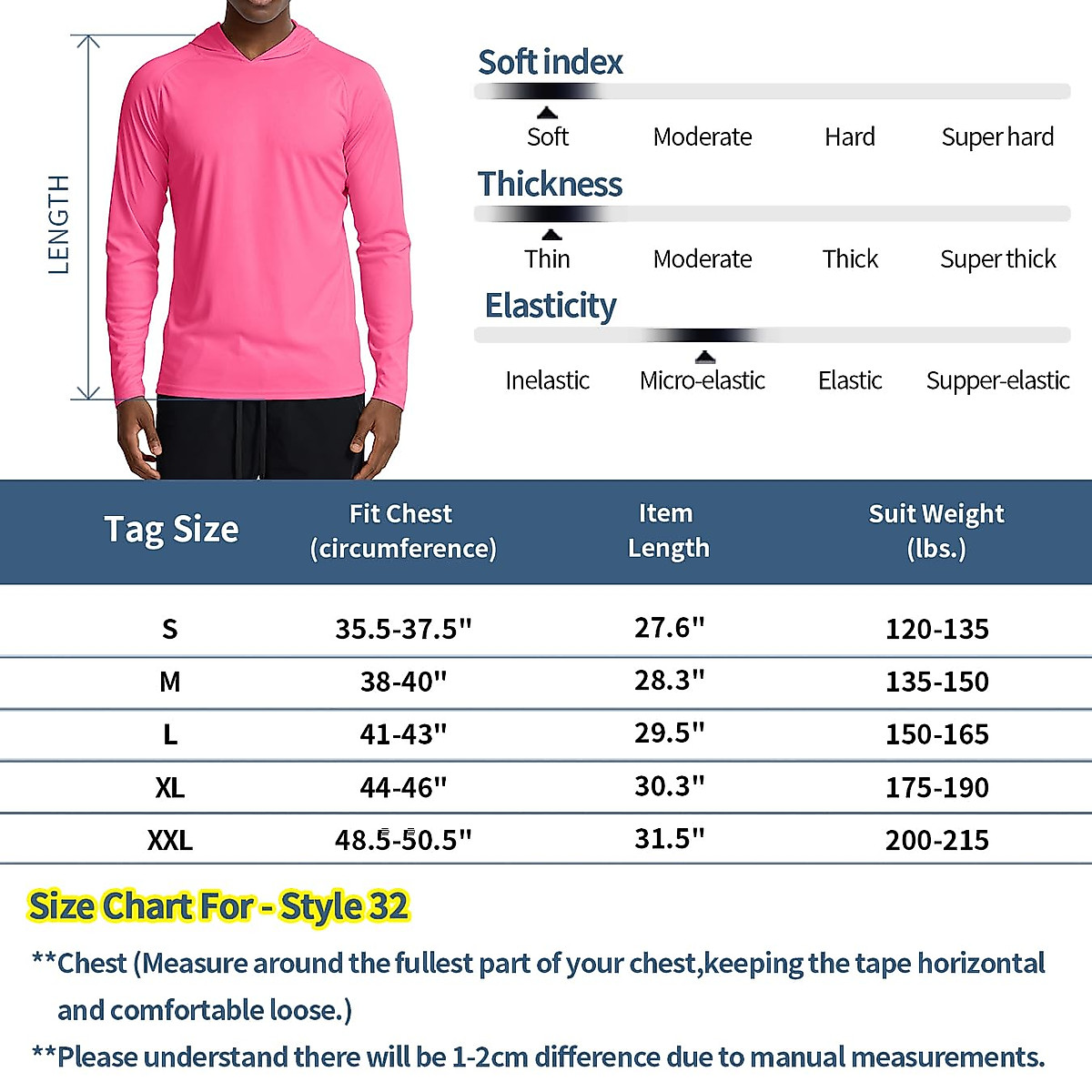 Zengjo Lightweight Hoodies for Men Pullover Workout(Black,L)