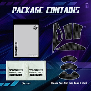 TALONGAMES Mouse Anti Slip Grip Tape Compatible with Razer DeathAdder V2 / DeathAdder V2 Pro Gaming Mouse, Palm Sweat Absorption, Thin 0.5mm, Cut to Fit, Easy to Apply, Mouse Skin