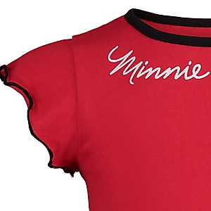 Disney Minnie Mouse Baby Girls T-Shirt Tulle Tutu Skirt Ear Headband Set Red 18 Months