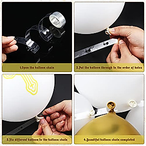 66 Pcs Baptism Party Decorations Mi Bautizo Backdrop Balloons Arch Garland Baptism Backdrop Gold Balloons for Boys Girls First Holy Communion Christening Celebration Accessories Photo Background