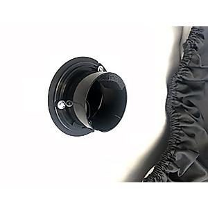 Boomerang - 32" Soft JL Tire Cover for Jeep Wrangler JL (with Back-up Camera) - Sport & Sahara (2018-2021) - Black Denim Vinyl - Integrated Camera Hood