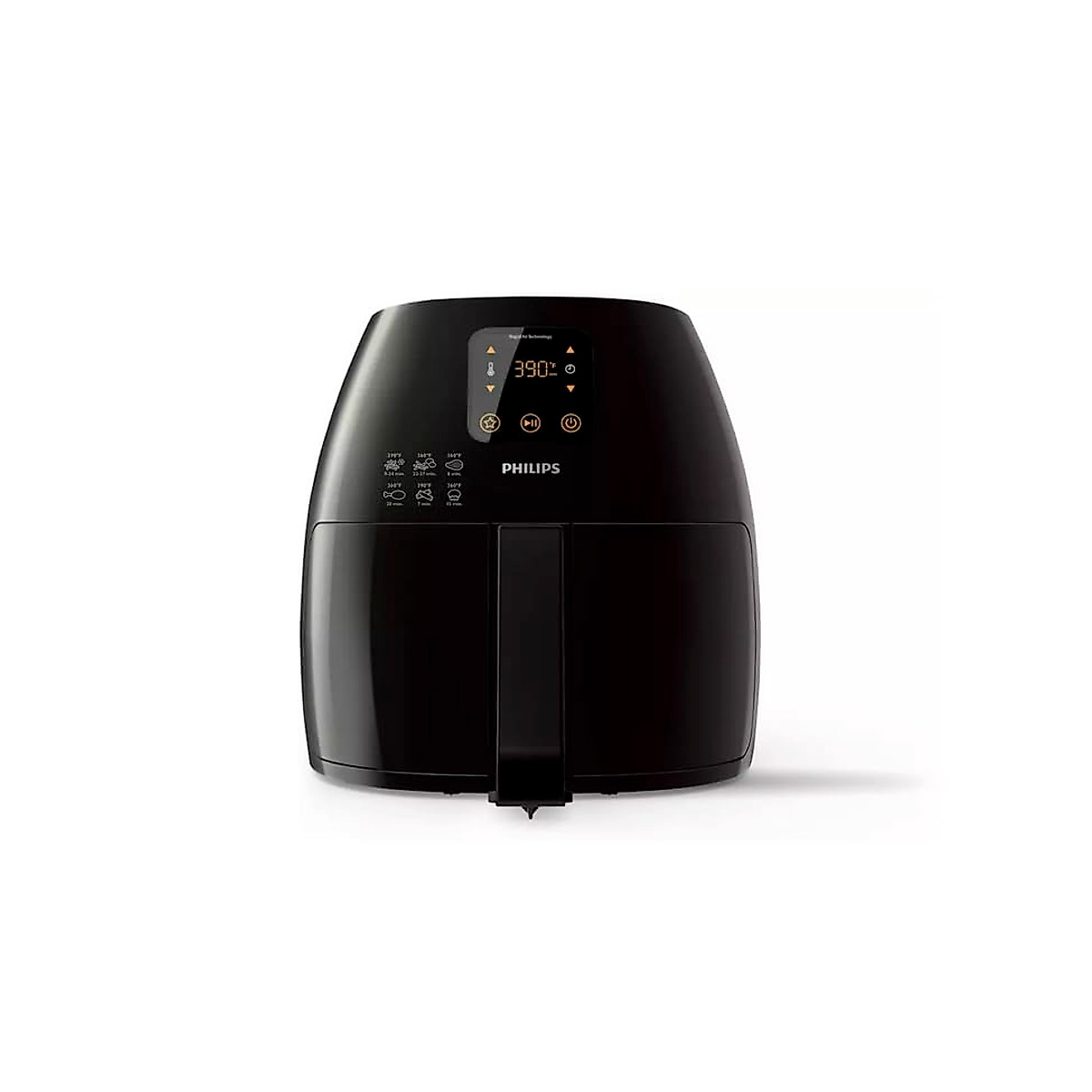 Philips Starfish Technology Avance XL Digital Airfryer, Black, 2.65lb/ 3.5qt, HD9240/94