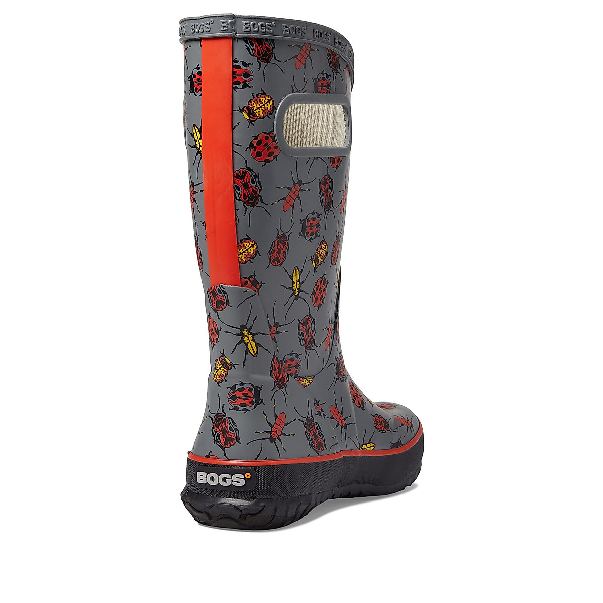 BOGS Rain Boot Bugs (Toddler/Little Big Kid), Grey, 2 US Unisex