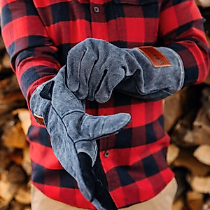 Breeo Fire Pit Fire Gloves | Control The Flame | Heat Resistant 1000° | One Size Fits All