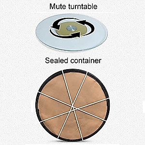 Lazy Susan Glass Clear Turntable, 360 Rotating Swivel Turntable Bearing, Round Heavy Duty Ball Aluminum Alloy Silent Bearing, Large Swivel Base For Kitchen Dining Table, 23in/27in/31in/35in/38in (Col