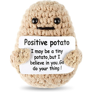 Letken Positive Potato Crochet Mini Knitted Potato Toy Home Decorations Encouragement Gifts