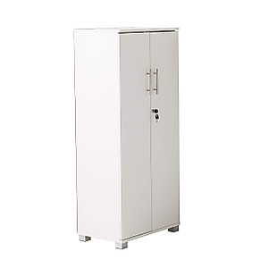 MMT Furniture Designs Ltd Office Storage Cabinet, 55cm x 35cm x 125cm, White